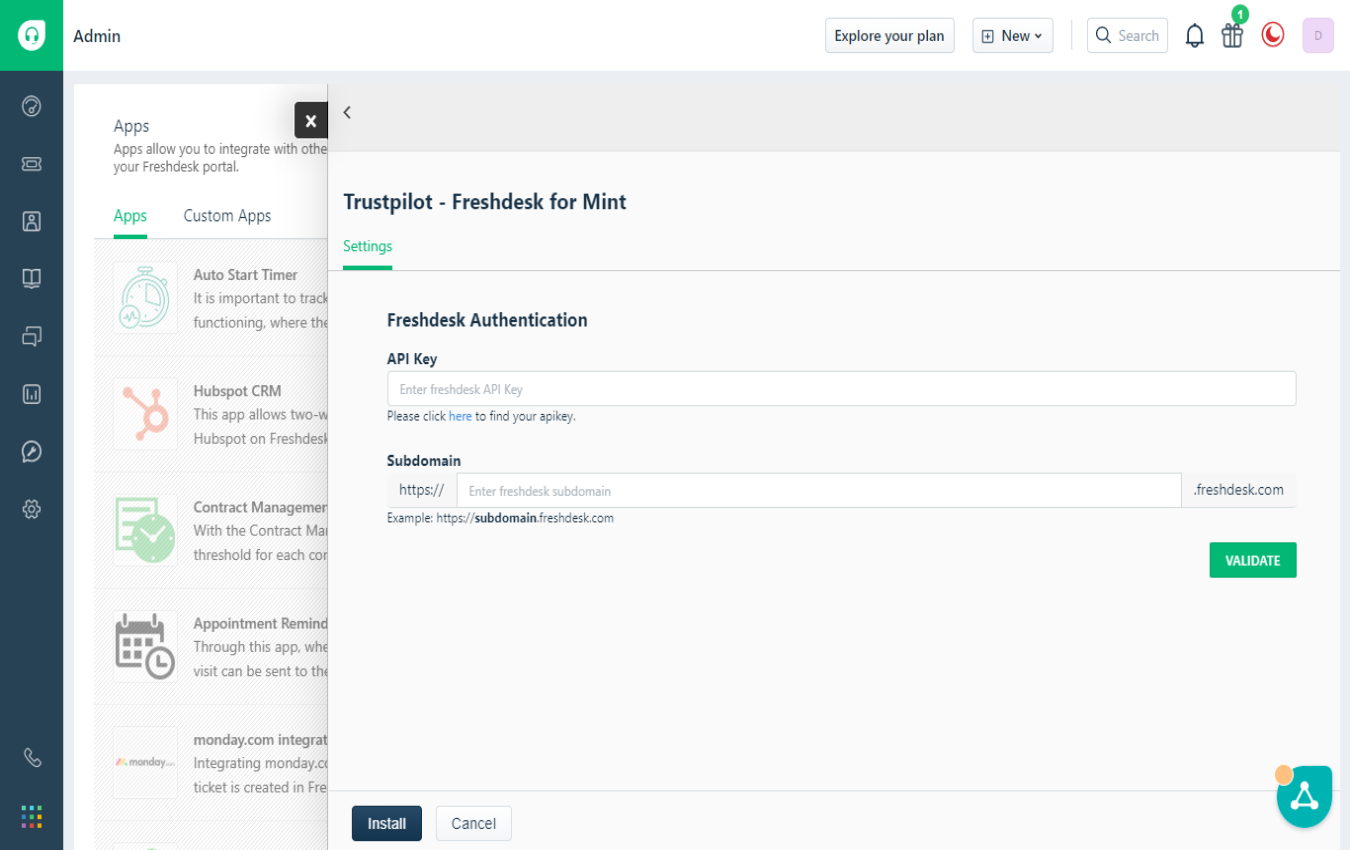 Freshworks Trustpilot - Freshdesk for Mint Integration | Freshworks Marketplace